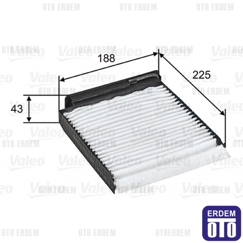 Dacia Logan Polen Filtresi Valeo 8201370532 7701062227 8201153808 ...