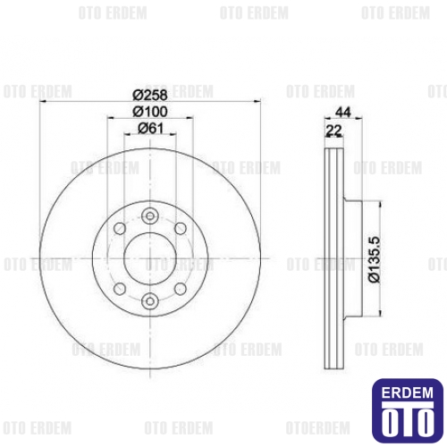 Dacia Sandero Fren Diski Ön Havalı MGA (Adet) 402063149R 402061200R ...