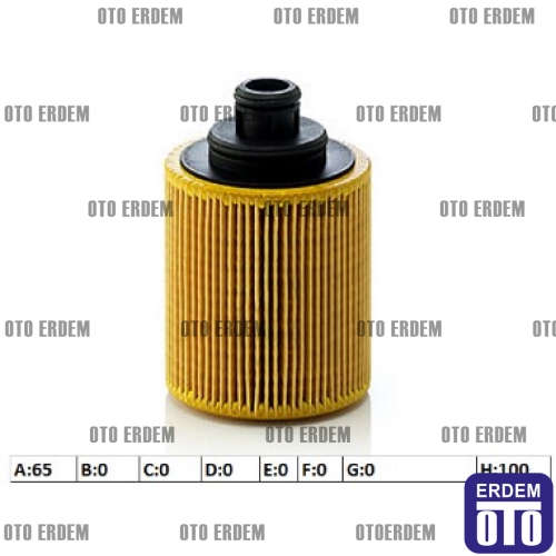 Fiat Doblo Yağ Filtresi 1.3Mjet 55197218 55197218E 55238304 71765464 ...