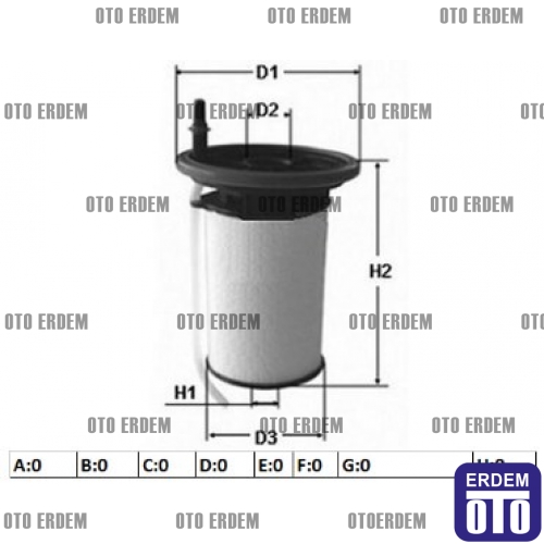 Fiat Ducato Yakıt Filtresi 2.3D 77366607 77366607E - OPAR 77366607 ...