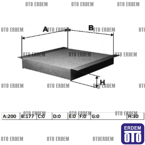 Fiat Linea Kabin Filtresi Karbonlu 77364561 77364561T 77364561E SRD ...