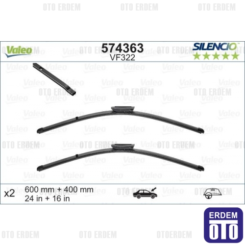 Fluence Silecek Takımı Valeo 288908085R 288905450R 288908085R UPY4060 ...