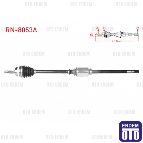 Renault Master 2 Komple Aks Sağ Ön 2.5 Dci 1998-2010 RN-8053A 8200169288 7711135283 MOTO-RNT0228 ...