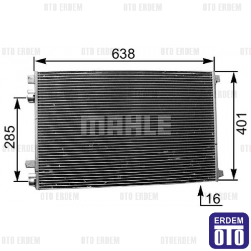 Scenic 2 Klima Radyatörü Mahle 8200115543 8200223000 ORIS-CRN543016 ...