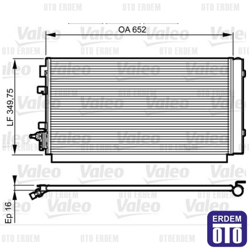 Scenic 3 Klima Radyatörü Valeo 921000294R 43-3526 921009956R 921003293R ...